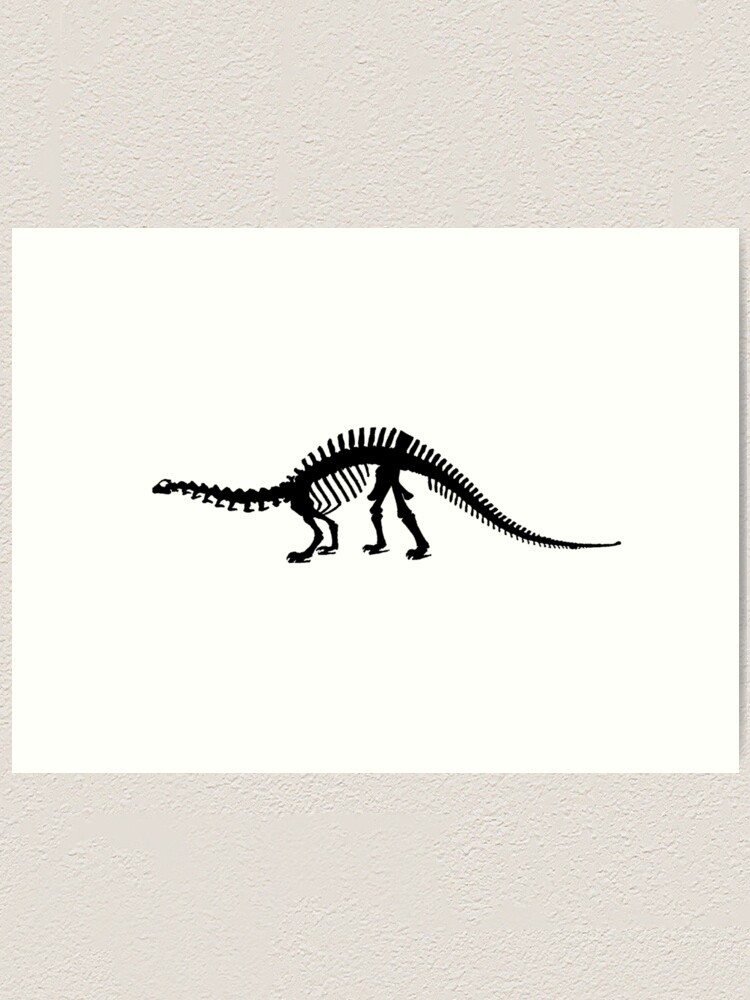 "Brontosaurus skeleton" Art Print for Sale by MordaxFurritus | Redbubble