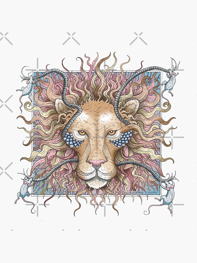 "Aslan The Lion" Sticker by CreativeBlues | Redbubble