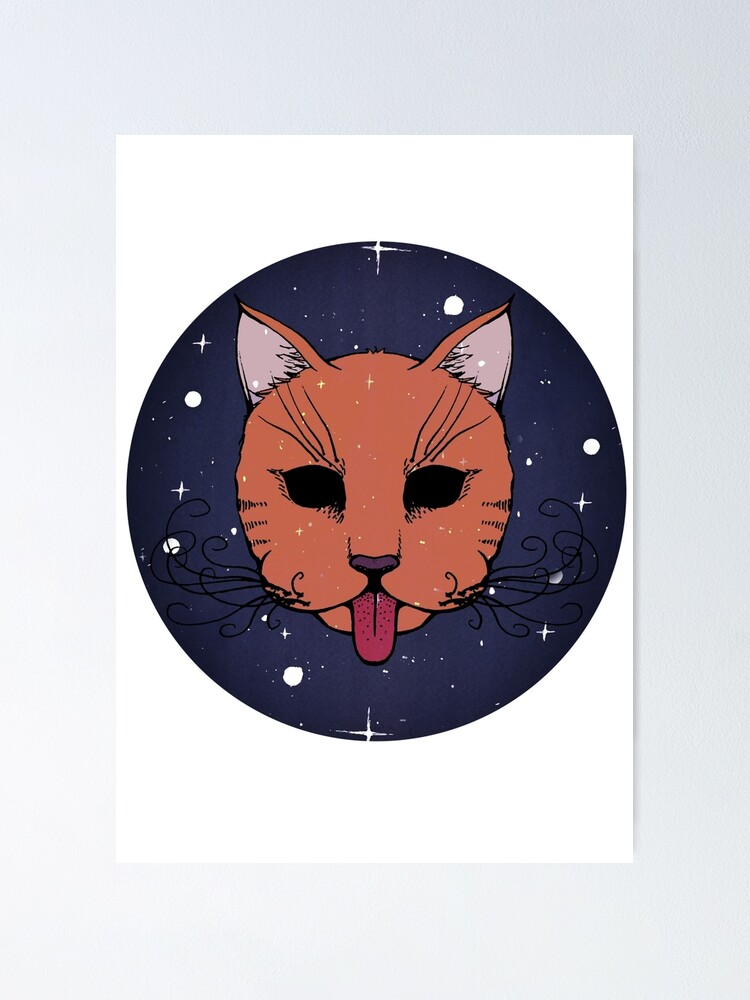 "Demon Kitty" Poster by kerry-a-artwork | Redbubble