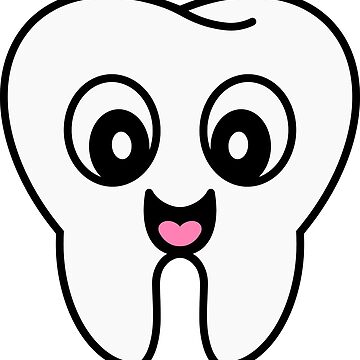 "Cute Tooth Design" Art Print for Sale by emmadawndesigns | Redbubble