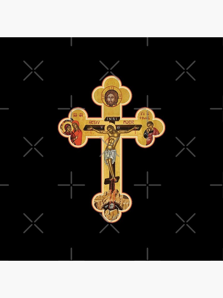Orthodox Cross Icon Pin Button sold by Edgar Abreu | SKU 40973747 ...
