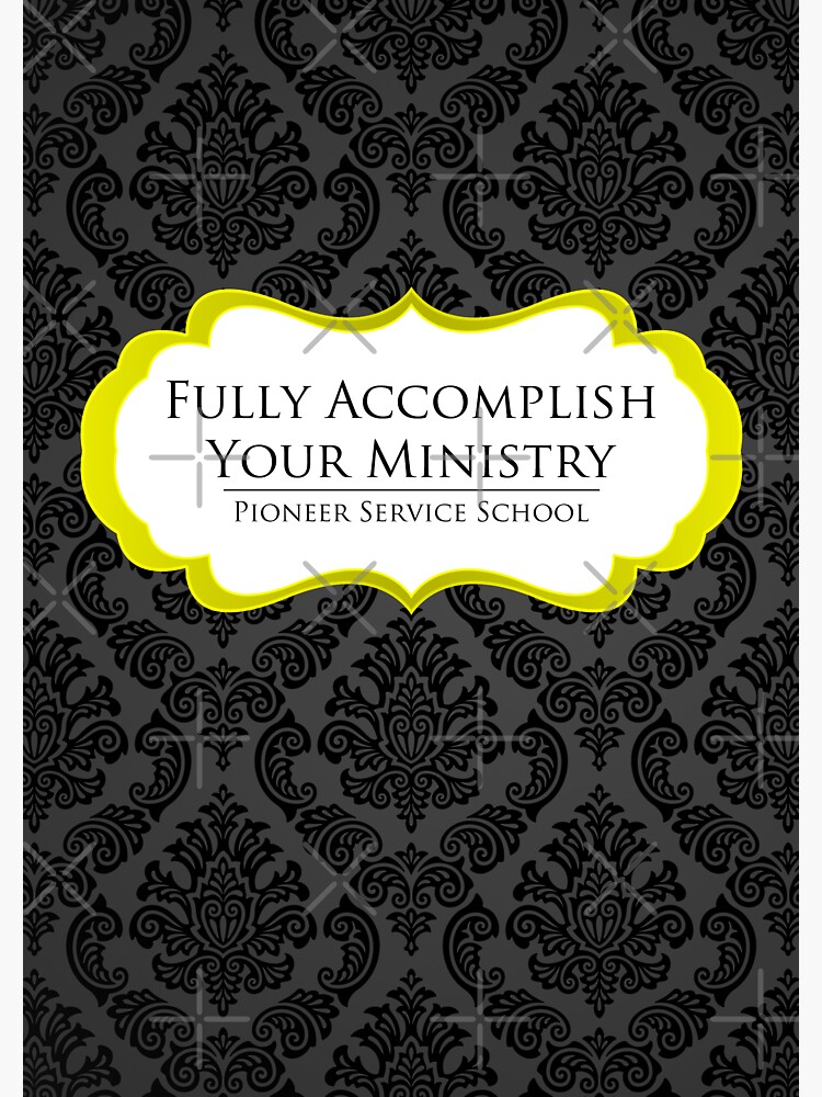 "PSS: Pioneer Service School (Elegant Black)" Sticker for Sale by ...