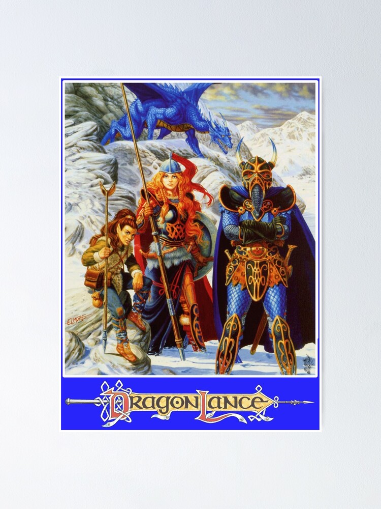 "Advanced Dungeons and Dragons, Dragons of WInter Night DragonLance" Poster by DorksnDinguses ...