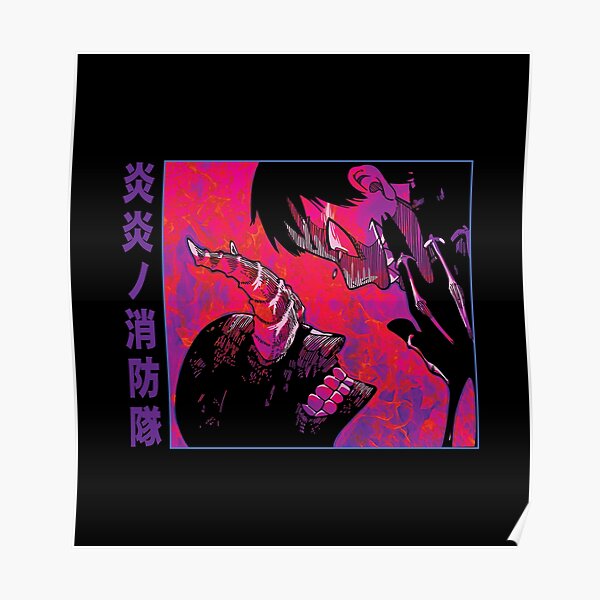 "Fire Demon | Fire Force Character 1" Poster for Sale by weaboomean ...