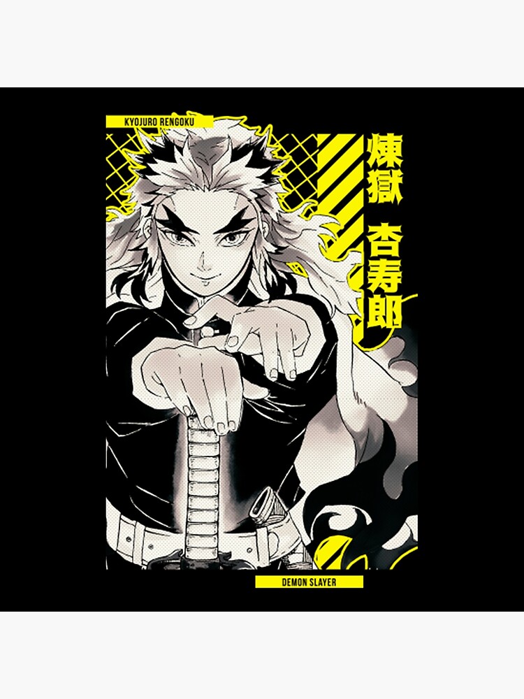 Lámina fotográfica «Kyojuro Rengoku = DEMON SLAYER = Estrella de anime ...