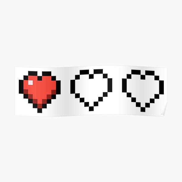 Minecraft Heart Posters | Redbubble