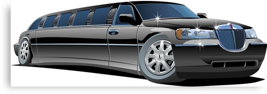"Cartoon limousine" Canvas Prints by Mechanick | Redbubble