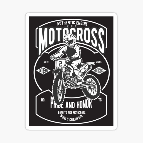 " Motocross Pride and Honor" Sticker by Emil1993 | Redbubble