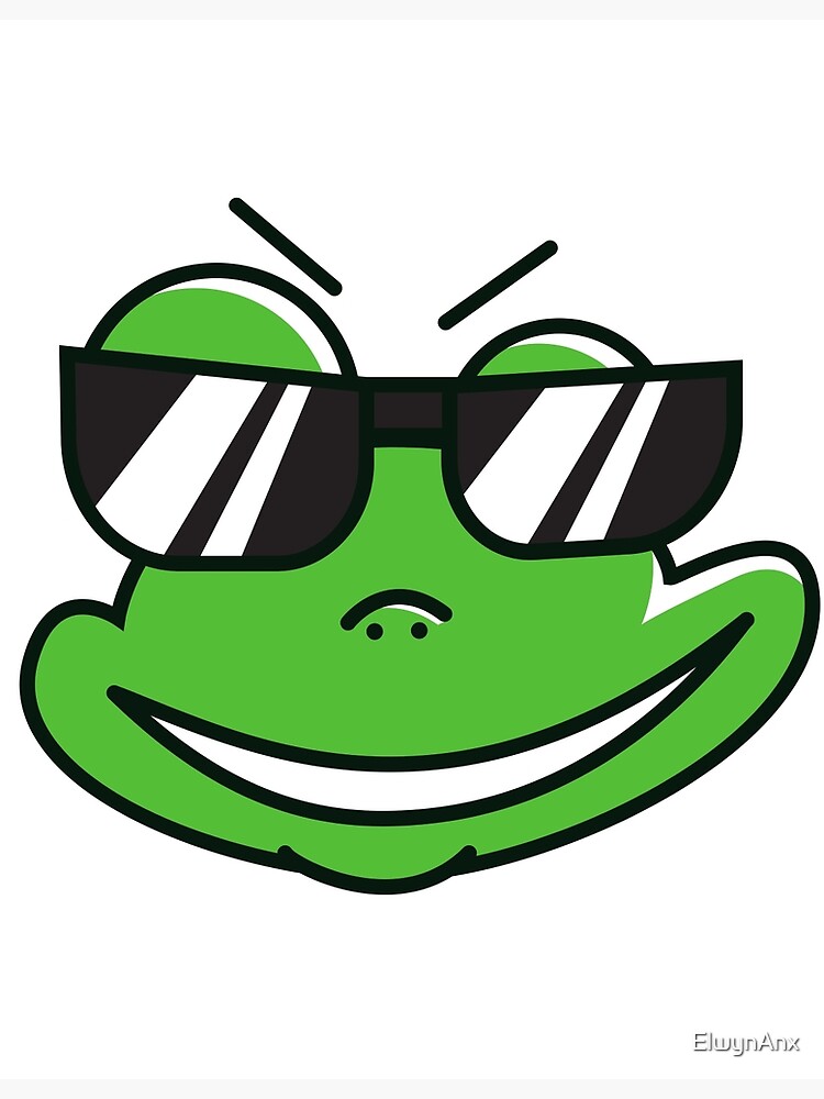 "Happy Face Frog Emoji" Poster by ElwynAnx | Redbubble