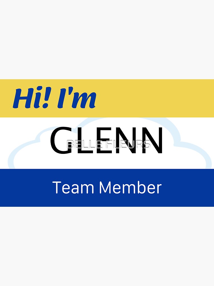 "superstore name tag" Sticker for Sale by sophieclare | Redbubble