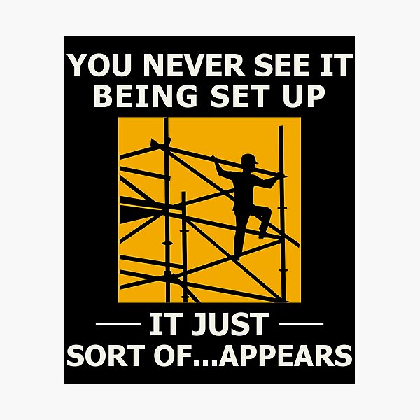 "Scaffolder Scaffold Builder Scaffolding Platform Worker Funny Sayings ...