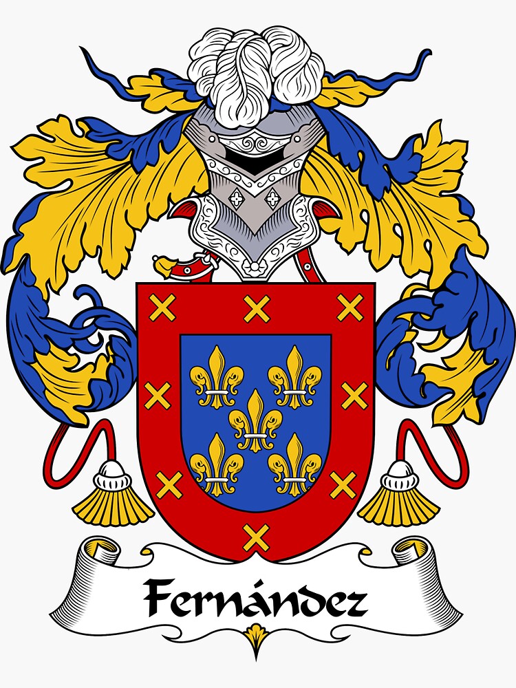 "Fernandez Coat of Arms/Family Crest" Sticker for Sale by carpediem6655 ...