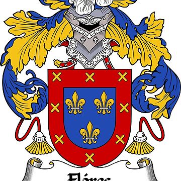 "Flores Coat of Arms/Family Crest" Metal Print for Sale by William ...