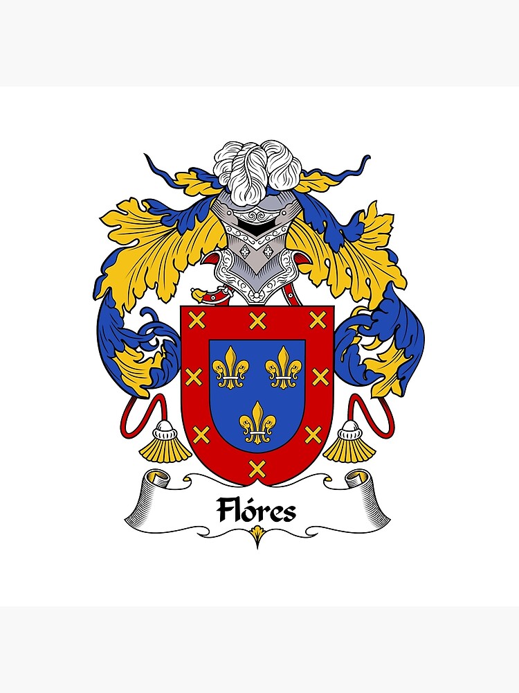"Flores Coat of Arms/Family Crest" Throw Pillow for Sale by ...