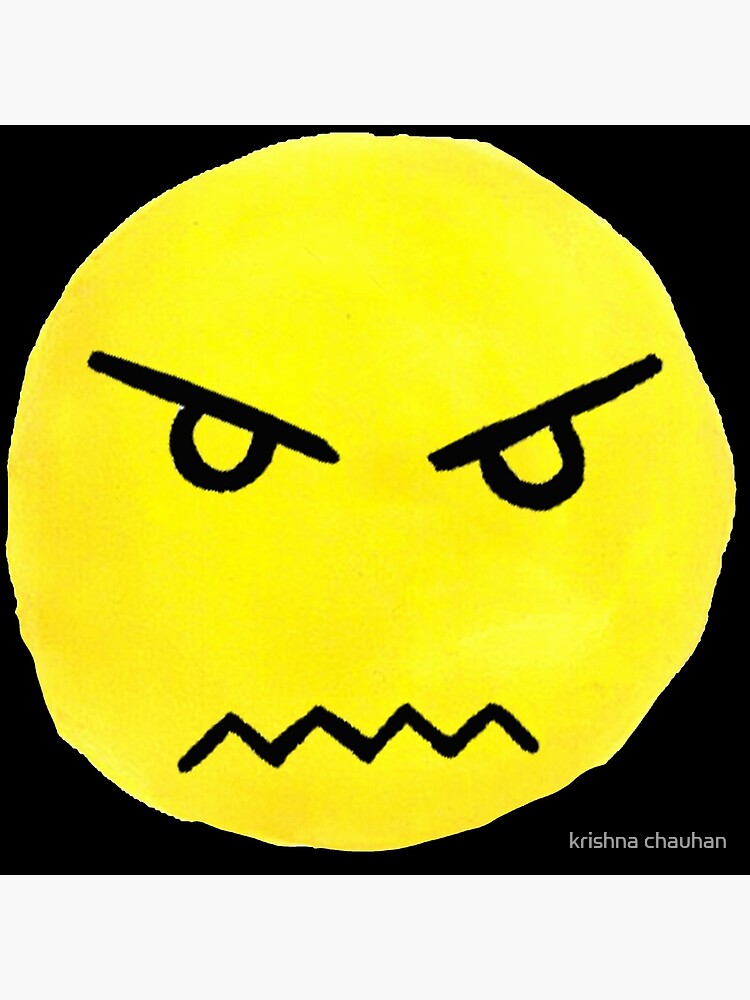 Lámina fotográfica «Emojis de mal humor-ENOJADO» de krishnachauhan ...