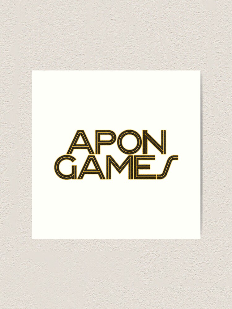 "APON GAMES LOGO" Art Print by AllPortsOpen | Redbubble