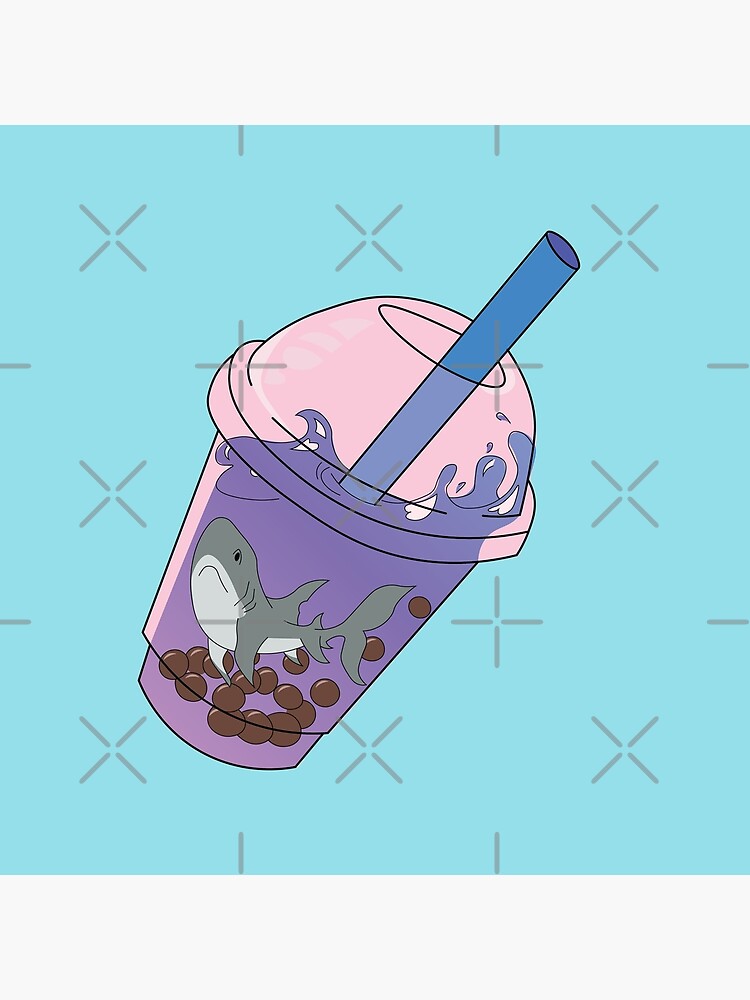 "Boba Milk Tea Shark" Photographic Print for Sale by Retrogirlsstuff ...