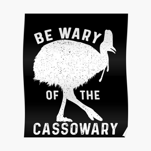 "Be Wary Of The Cassowary: Vintage Australian Animal Bird Gifts For ...
