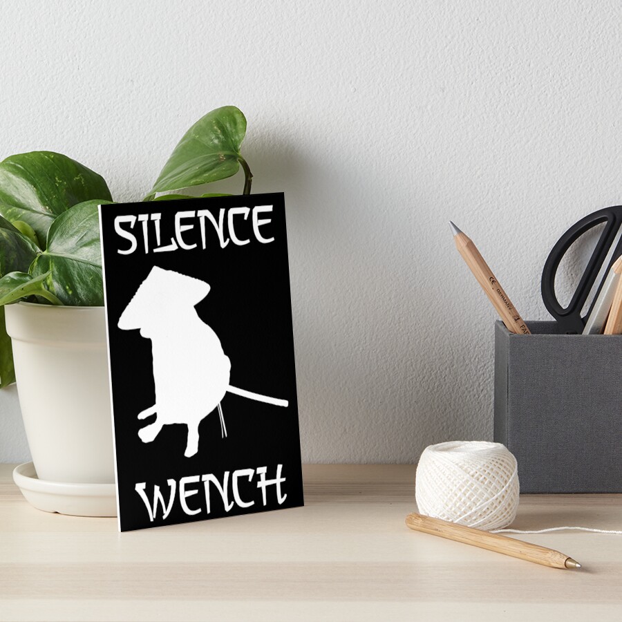 "Cheems als Samurai, der Silence Wench Meme White Text sagt ...