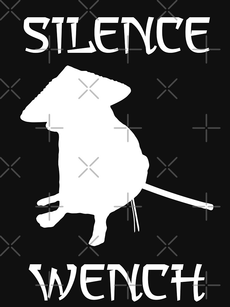 "Cheems as Samurai saying Silence Wench Meme White Text" T-shirt for ...