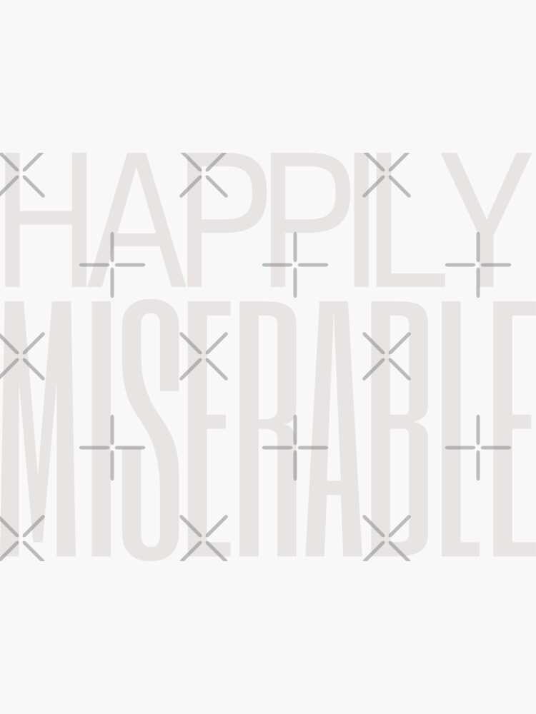 " happily miserable julian" Sticker for Sale by nevertheless- | Redbubble