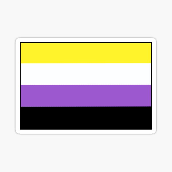 "Non-Binary Flag" Sticker by MollyPollyPiee | Redbubble