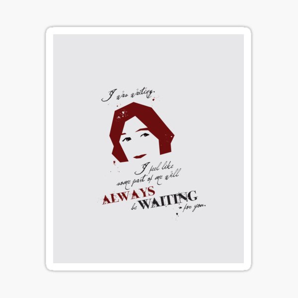 "Waiting" Sticker for Sale by TEWdream | Redbubble