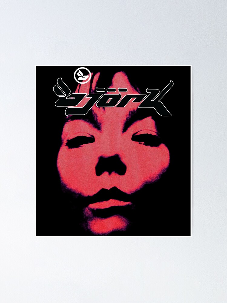 "Graphic Bjork Homogenic Vintage Face Logo Album (Red)" Poster by ...