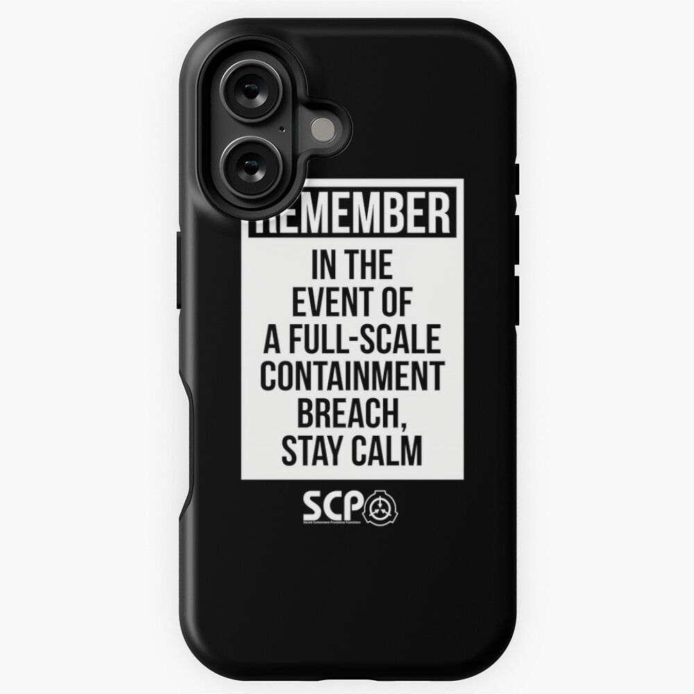 "SCP Warning Poster Containment Breach" Poster by Raildur | Redbubble