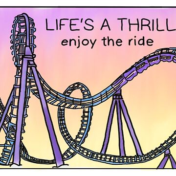 "enjoy the ride roller coaster" Greeting Card for Sale by andilynnf ...