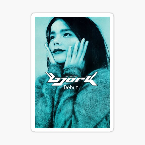 "Retro Bjork Debut Album Gift Boys Girls" Sticker for Sale by ...