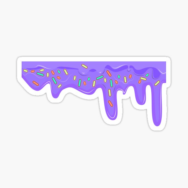 "Blue dripping donut glaze" Sticker by pakugfx | Redbubble