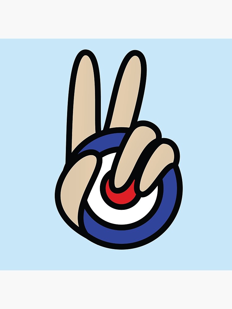 "Mod Target Peace Symbol V Sign" Art Print for Sale by DelfDesign ...