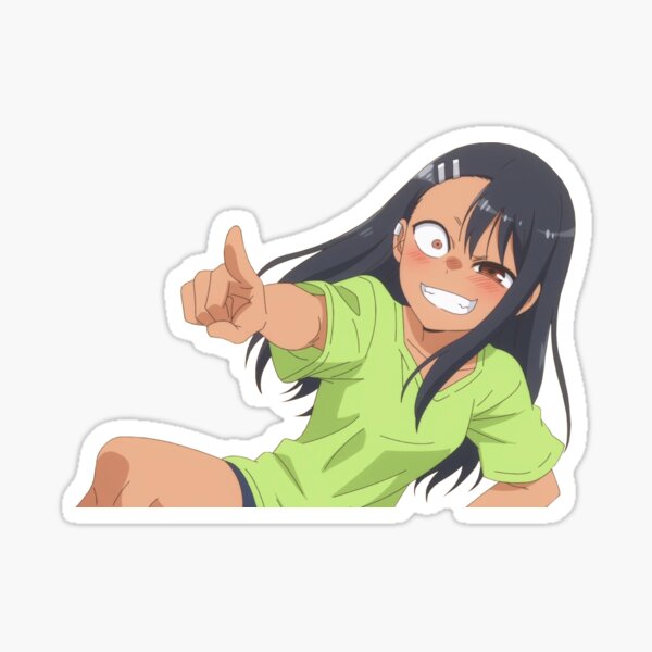 "nagatoro smug " Sticker for Sale by SwampySoup | Redbubble