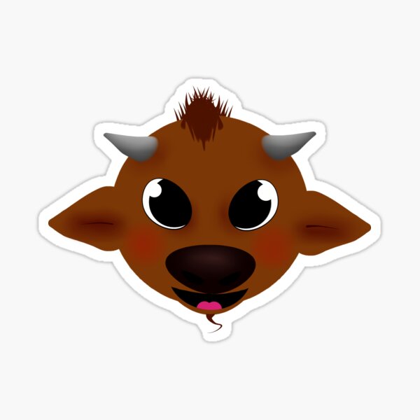 "Happy Little Minotaur!" Sticker by ChePanArt | Redbubble