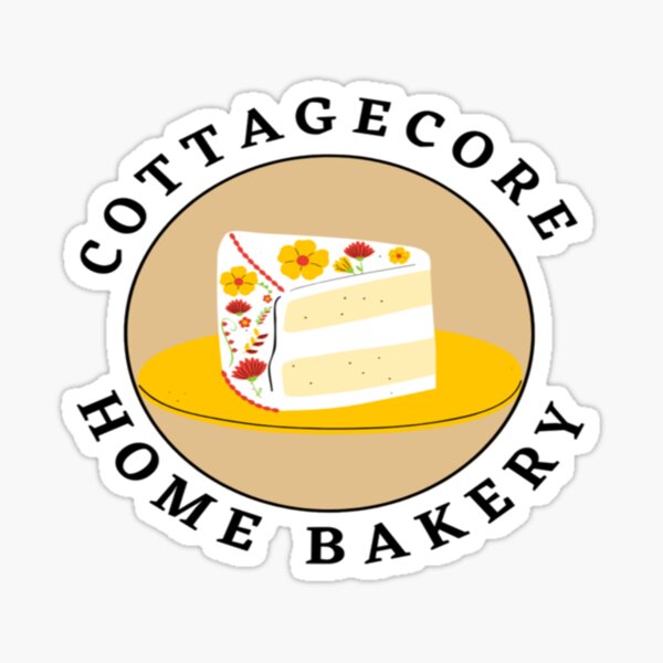 "Cottagecore home bakery, Cottagecore, cake," Sticker for Sale by ...
