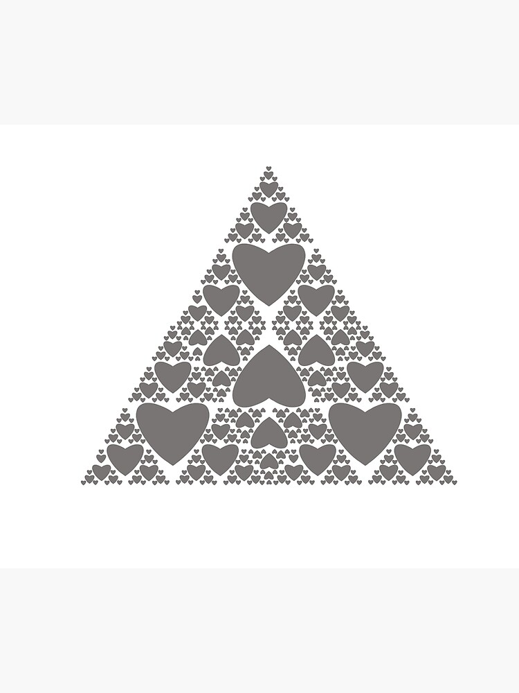"Heart Sierpinski Triangle" Poster by beabuks | Redbubble