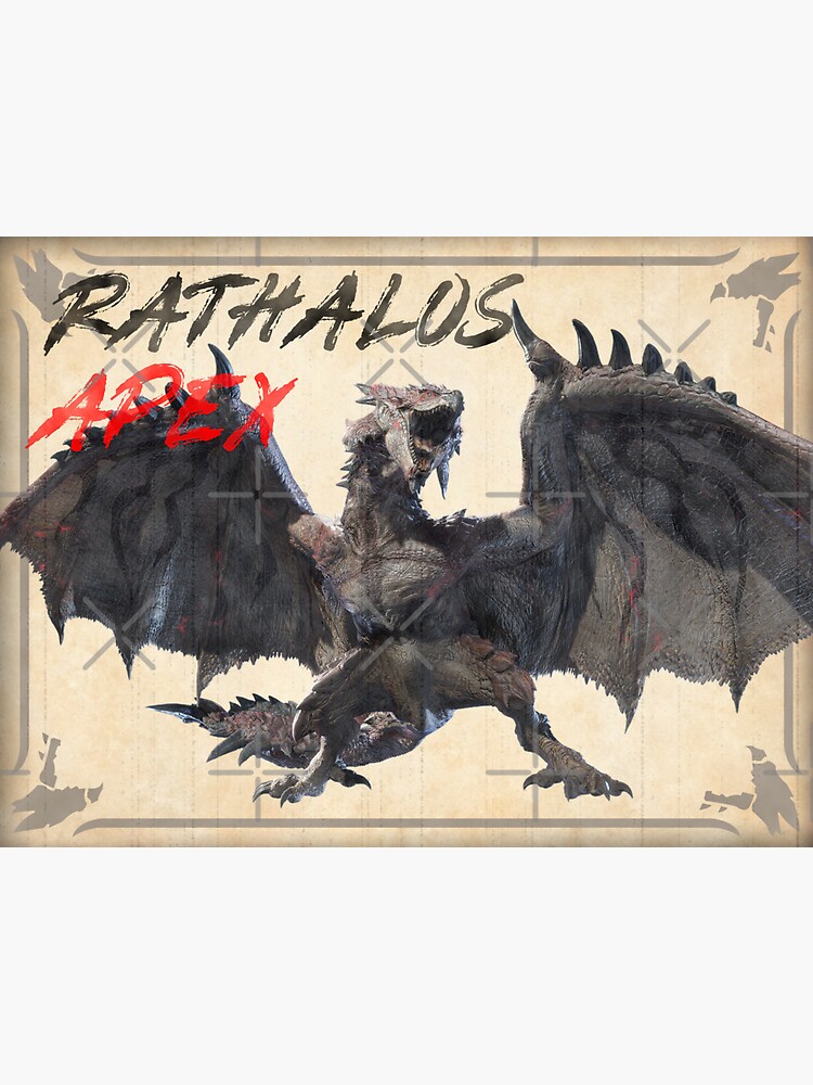 "Monster Hunter Rise - Rathalos Apex" Sticker for Sale by VelvetZone ...
