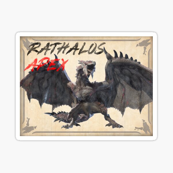 "Monster Hunter Rise - Rathalos Apex" Sticker for Sale by VelvetZone ...