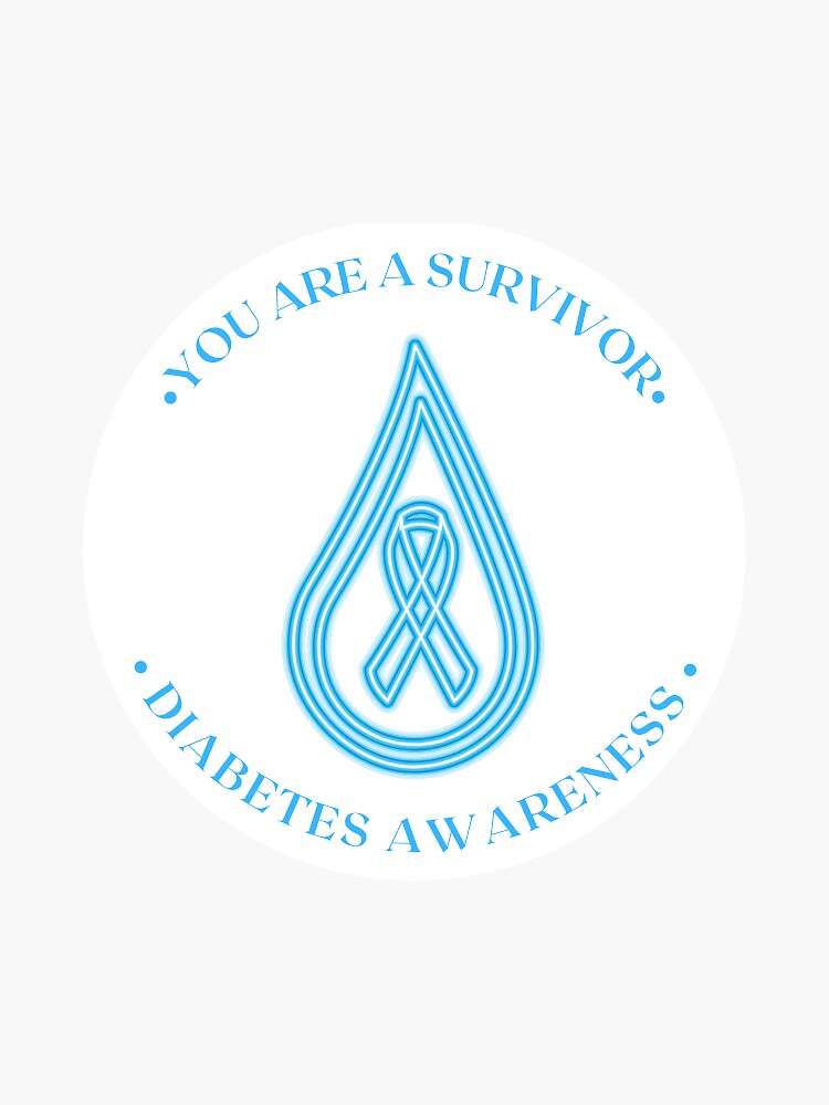 "Diabetes Awareness Sticker" Sticker by jinglesquirrel | Redbubble