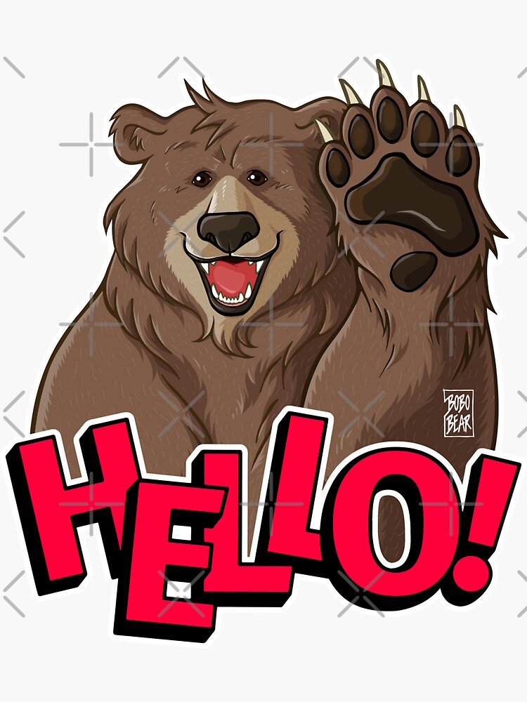 "BOBO HELLO" Sticker by bobobear | Redbubble