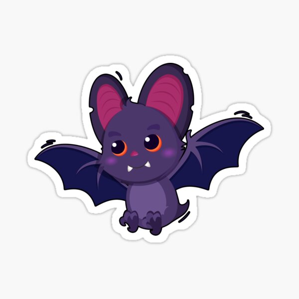 "cute bat funny Pretty pack sticker" Sticker by ITsouhail | Redbubble