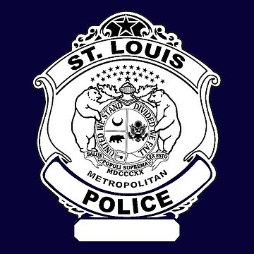 "St. Louis Missouri Metropolitan Police" Sticker for Sale by Lawrence ...