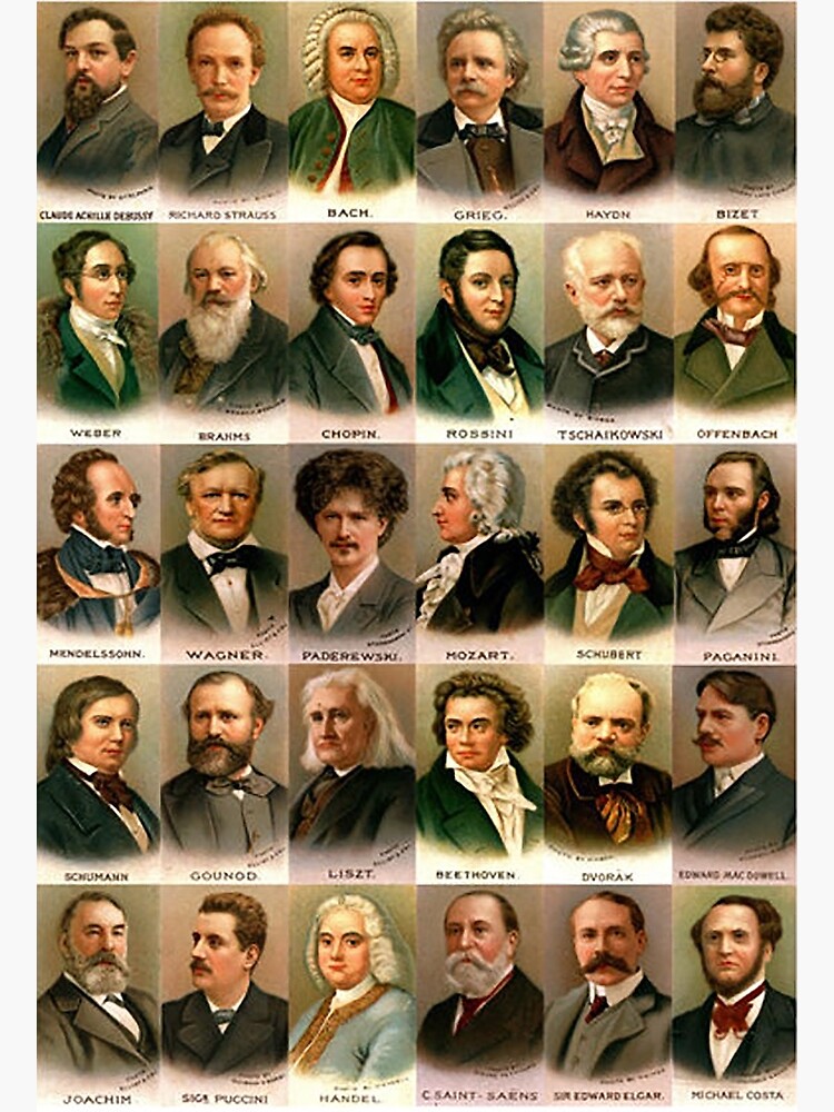 Classical Composers Poster Premium Matte Vertical Poster sold by Tamil ...