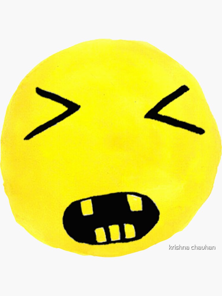 "Moody emojis-TIRED" Sticker by krishnachauhan | Redbubble