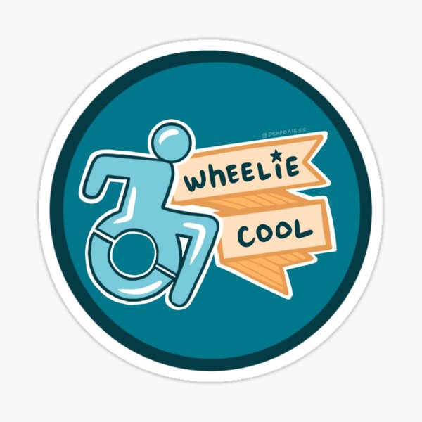 "Wheelie, wheelie cool!" Sticker for Sale by taylorlouise99 | Redbubble