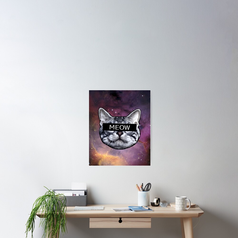 "Censor Cat" Poster by ToriMichelle | Redbubble