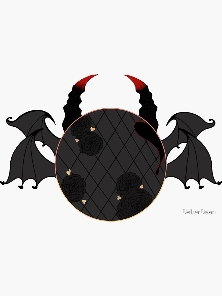 "Asmodeus Icon" Sticker by BalterBean | Redbubble