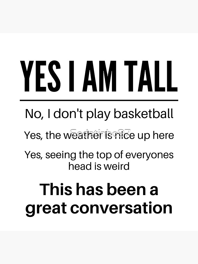 "Tall People Sticker" Sticker for Sale by Sedatinho97 | Redbubble