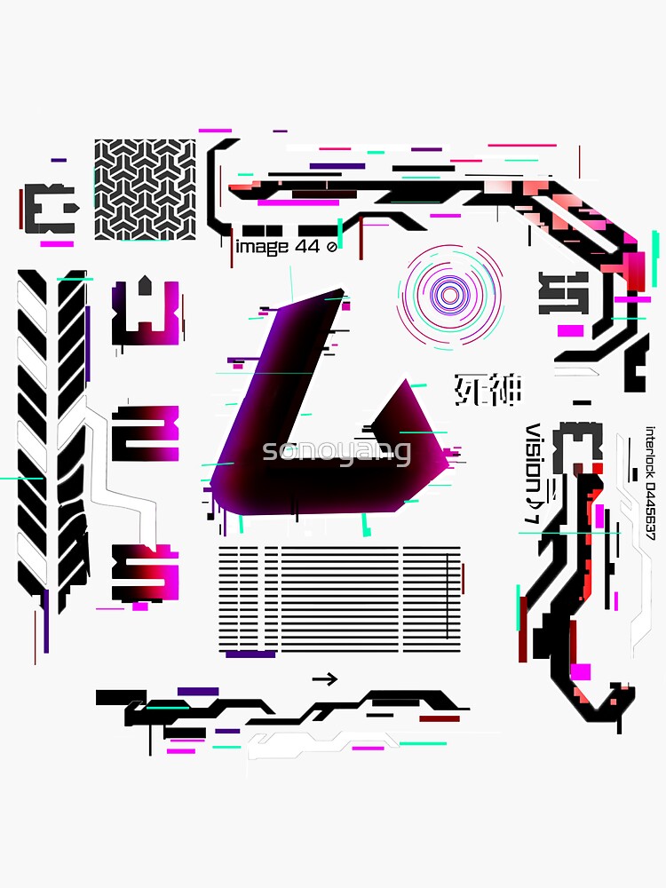 "Image 44 // Techwear" Sticker for Sale by sonoyang | Redbubble
